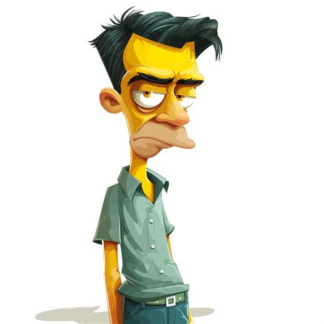 Premium Vector Hugo Simpson Cartoon Characte