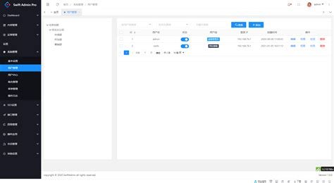 【首发】swiftadmin极速后台开发系统tp6 Layui264 Thinkphp框架 【首发】swiftadmin极速后台开发系统tp6 Layui264 Thinkphp框架