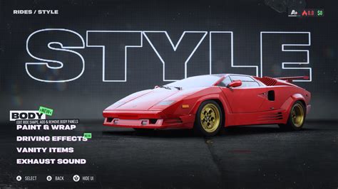 Need For Speed Unbound Game Ui Database