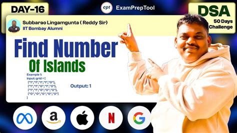 Number Of Islands Day 16 Dsa Challenge Dsa Coding Ept Leetcode
