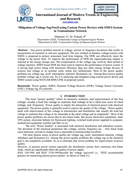 Simulation And Modeling Of Dynamic Voltage Restorer For Compensation Of