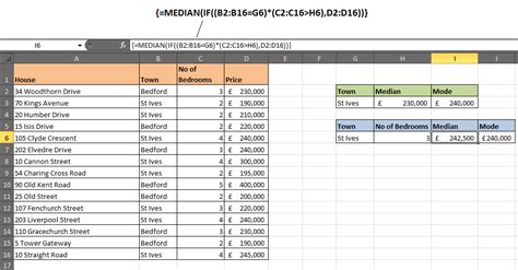 Ms Office Tips Calculate Median And Mode Using Multiple Conditions