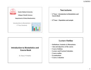 Fundamentals Of Biostatistics 1