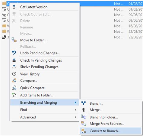 How To Branch My Visual Studio Online TFS Solution Stack Overflow