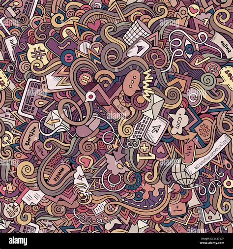 Internet Social Media Seamless Pattern Stock Vector Image And Art Alamy