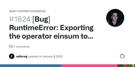 Bug Runtimeerror Exporting The Operator Einsum To Onnx Opset Version 11 Is Not Supported