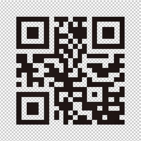 Premium Psd Qr Code On Transparent Background