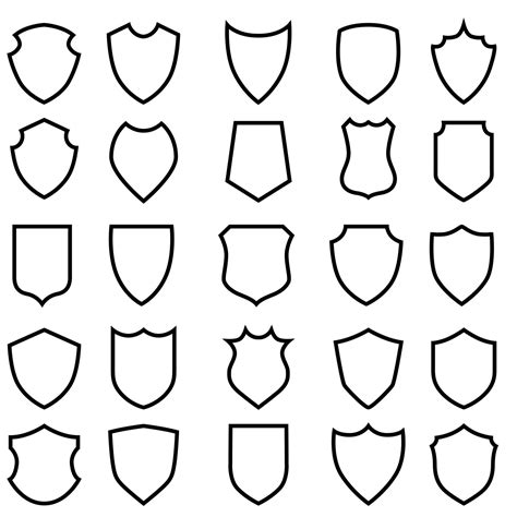 Shield Icon Vector Set Protection Illustration Sign Collection Armor Symbol 21428032 Vector