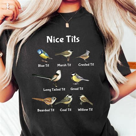 Nice Tits Bird Tshirt Etsy