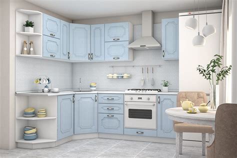 Модульная кухня прованс голубая патина (76 фото) - красивые картинки и ...