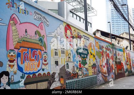 The Talat Noi Bangkoks Chinatown Area In Bangkok Thailand Stock