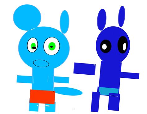 Riggy And Clone Riggy Fan Art Made Clone Riggys Shorts Light Blue R Dannocalsubmissions