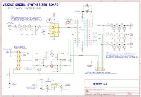 Ve2zaz Si5351 Synthesizer Board