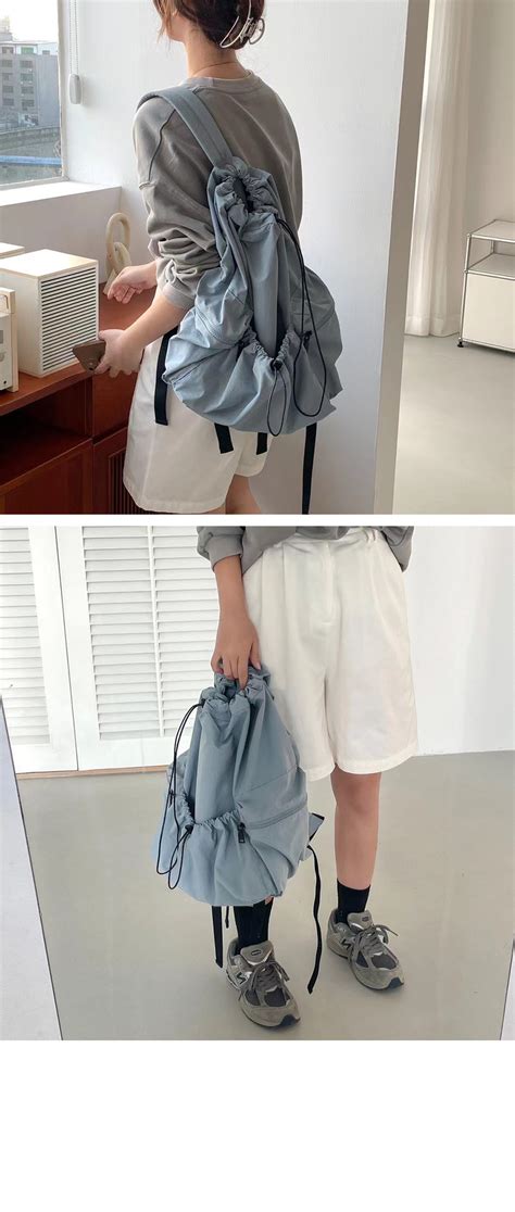 윤키 [빠른출고🚀] 스트링 텀블러 백팩 가벼운 배낭 5color 🌈