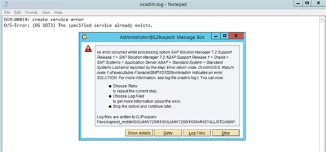 Solved Installation Stuck Between Os Error Os 1069 Th Sap