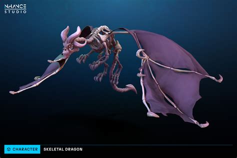 Stylized Skeletal Dragon 3d 캐릭터 Unity Asset Store