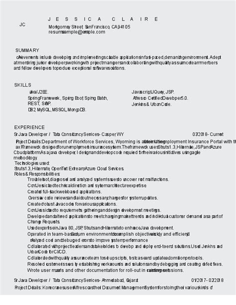 7 Sr Java Developer Resume Examples And Top Skills