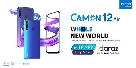The Amazing Camon 12 Air Launched In Pakistan By TECNO For Rs 19999