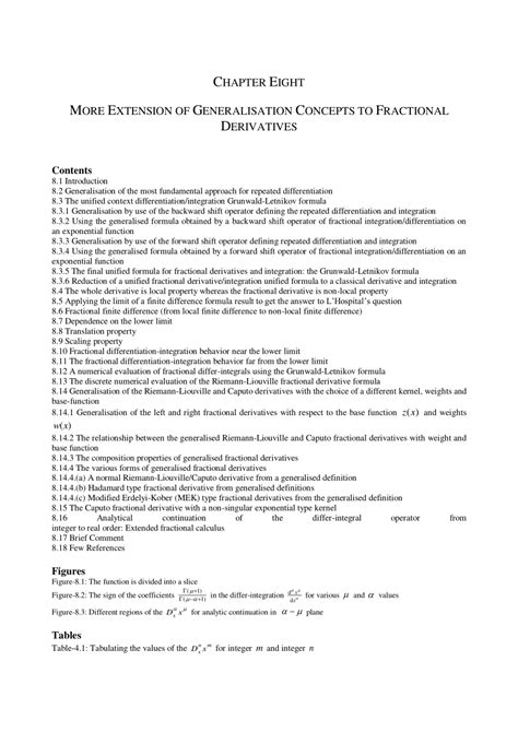 Pdf Chapter Eight More Extension Of Generalisation Concepts To Fractional Derivatives
