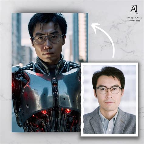 Custom Robot Assassin Portrait Personalized Ai Artwork Of A Cybernetic Soldier Perfect T