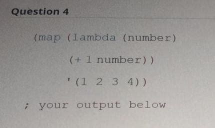 Solved Question Map Lambda Number Number Chegg Com