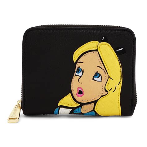 Alice In Wonderland Surprised Wallet Black Elbenwald