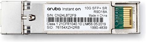 Hpe Networking Instant On 10g Multi Mode Lc Sfp Transceiver 300m Max Networking Distance 10