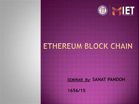 Ethereum Block Chain Ppt