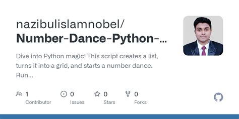 Releases Nazibulislamnobel Number Dance Python Matrix Magic GitHub