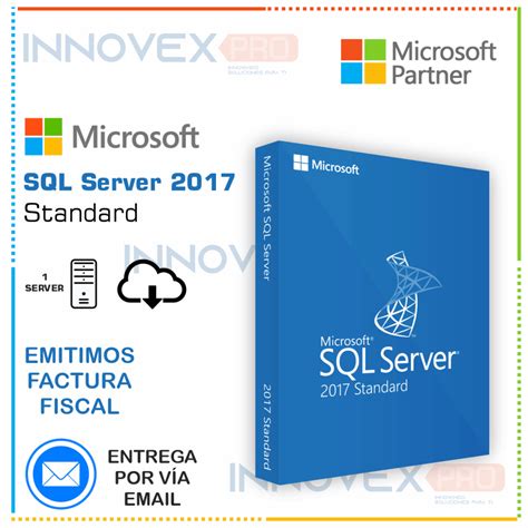 Microsoft Sql Server 2017 Standard Licencia Retail Innovexpro