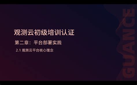 第二章 平台部署实践 可观测学堂observability