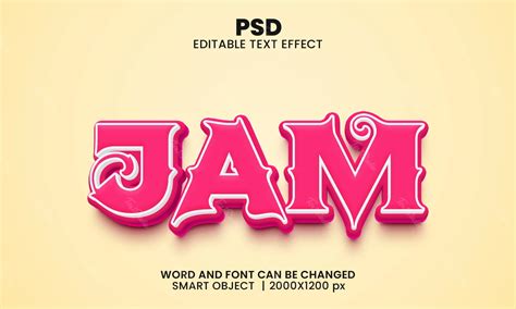 Jam Pink 3d Text Effect Photoshop Premium Psd File