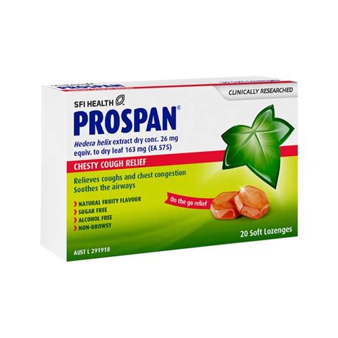 Buy Prospan Chesty Cough Ivy Leaf Lozenges 20 Mydeal Australia