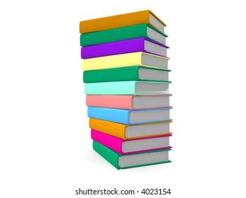 Stack Colored Books Stock Illustration Shutterstock