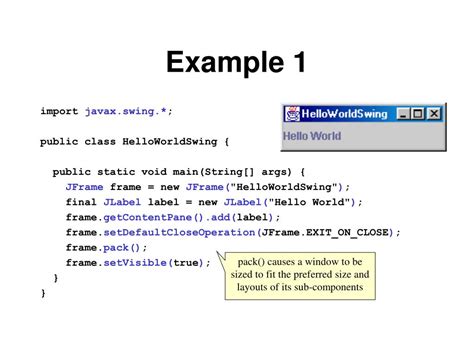 Ppt Introduction To Jfc Swing Powerpoint Presentation Free Download Id471031