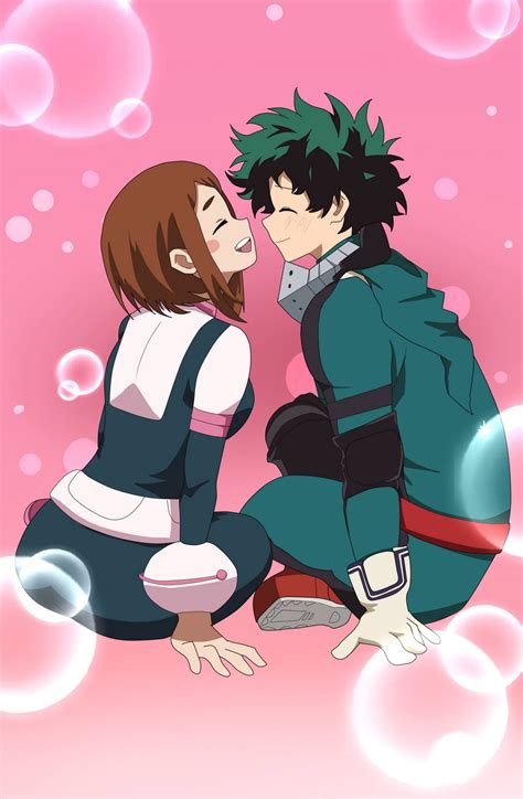 Izuku Midoriya Y Ochako Uraraka 90 Imágenes Deku Y Uraraka