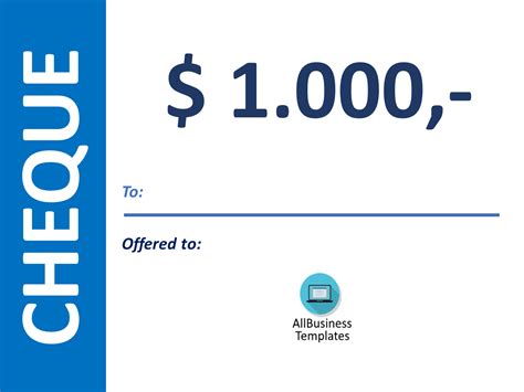 Free Editable Cheque Template Templates At Allbusinesstemplates Com