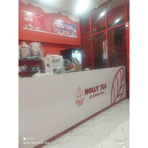 Jual Contoh Hasil Kerja Akrilik Awan Daun Holly Tea Shopee Indonesia