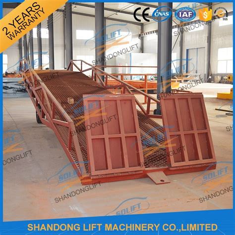 Ce Portable Truck Loading Ramp Mobile Hydraulic Container Dock Loading Ramp For Forklift China