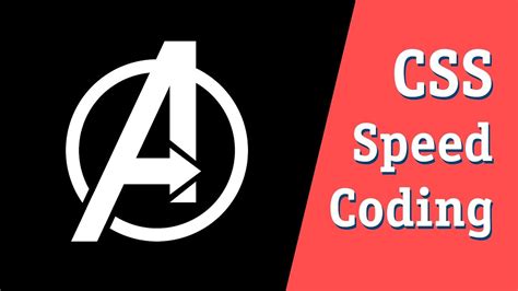 Css Speed Coding The Avengers Logo Youtube