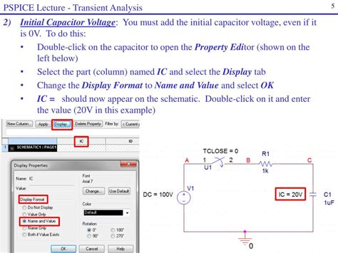 PPT PSPICE Lecture Transient Analysis PowerPoint Presentation Free Download ID