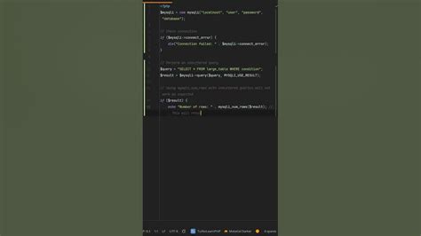 Why Does Mysqlinumrows Fail With Unbuffered Queries Fixing Mysqlinumrows With