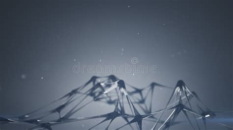 Glass Plexus Structure 3d Render Stock Illustration Illustration Of Micro Connect 117573548