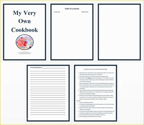 Cookbook Page Template Free Of 43 Amazing Blank Recipe Templates For