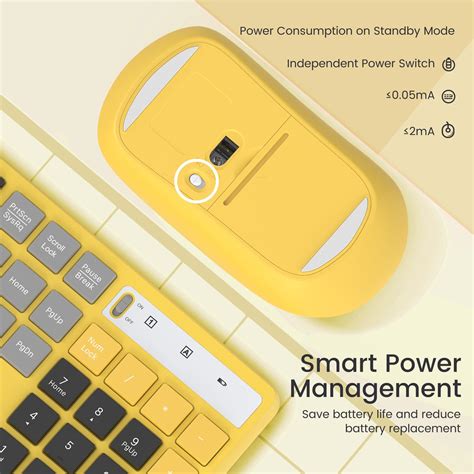 Wireless Keyboard And Mouse Combo Lovaky 2 4g Full Sized Ergonomic Keyboard