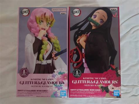 Demon Slayer Glitter Glamours Kamado Nezuko Kanroji Honey Figure Set New Unope Picclick Uk