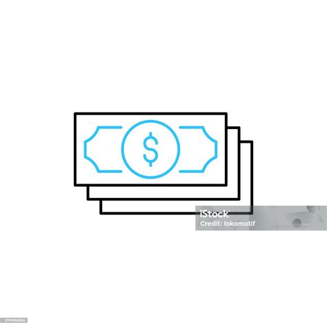편집 가능한 획이 있는 누적 두 가지 색상의 선 아이콘입니다 아이콘은 웹 디자인 모바일 앱 Ui Ux 및 Gui 디자인에 적합합니다 100 달러 지폐 미국 지폐 통화에 대한