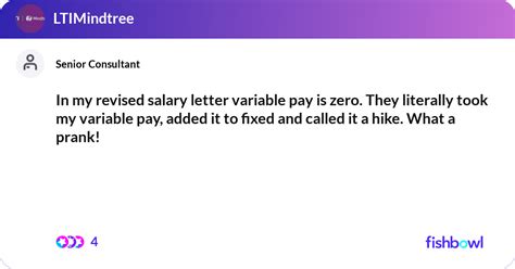 In My Revised Salary Letter Variable Pay Is Zero Fishbowl