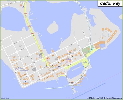 Top Tourist Attraction And Places Map Of Cedar Key Usa Tourist Places