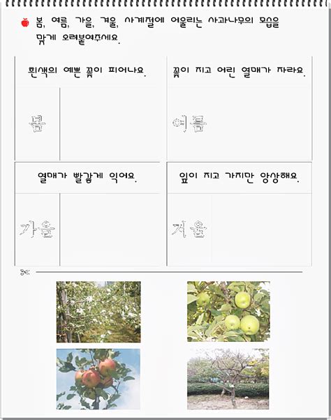 사과 프로젝트 교육계획안계획안유아교육유아수업자료가을과일학습지활동지 네이버 블로그